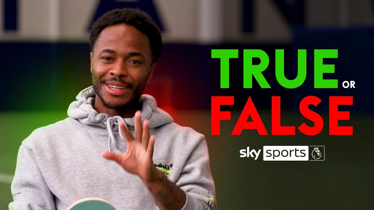 Does Sterling run like a T-Rex? 🦖 | TRUE or FALSE with Raheem Sterling ...