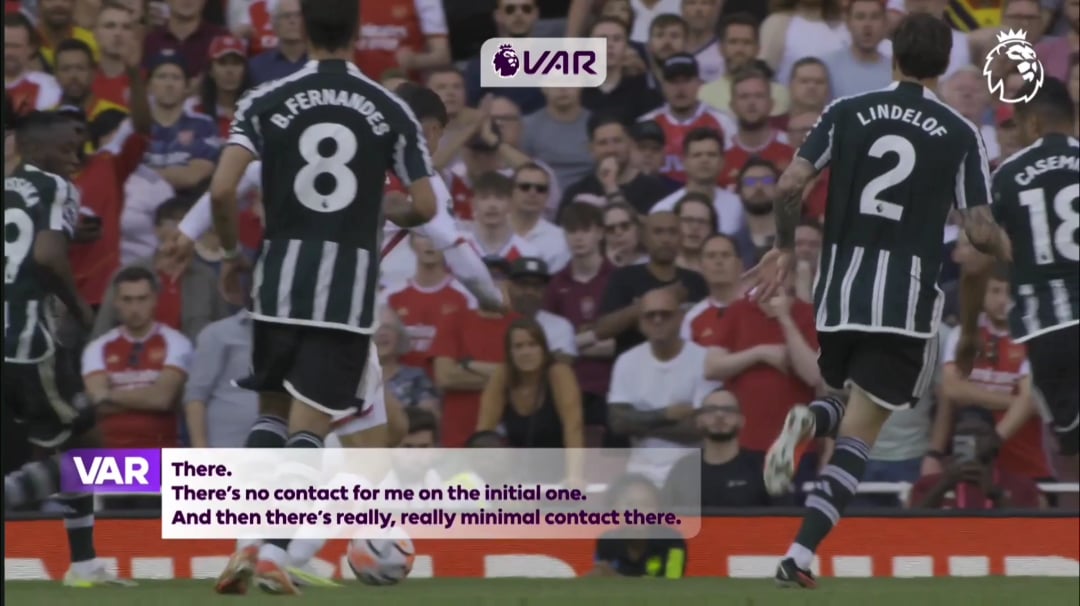 This remains as one of the only instances VAR overturned an on-field ...